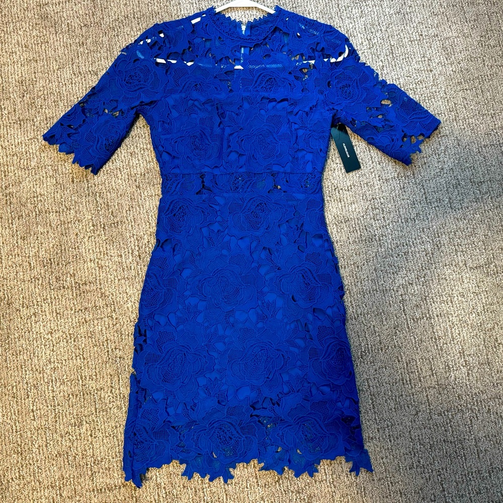 Royal Blue Lulu’s Lacy Dress - Gem